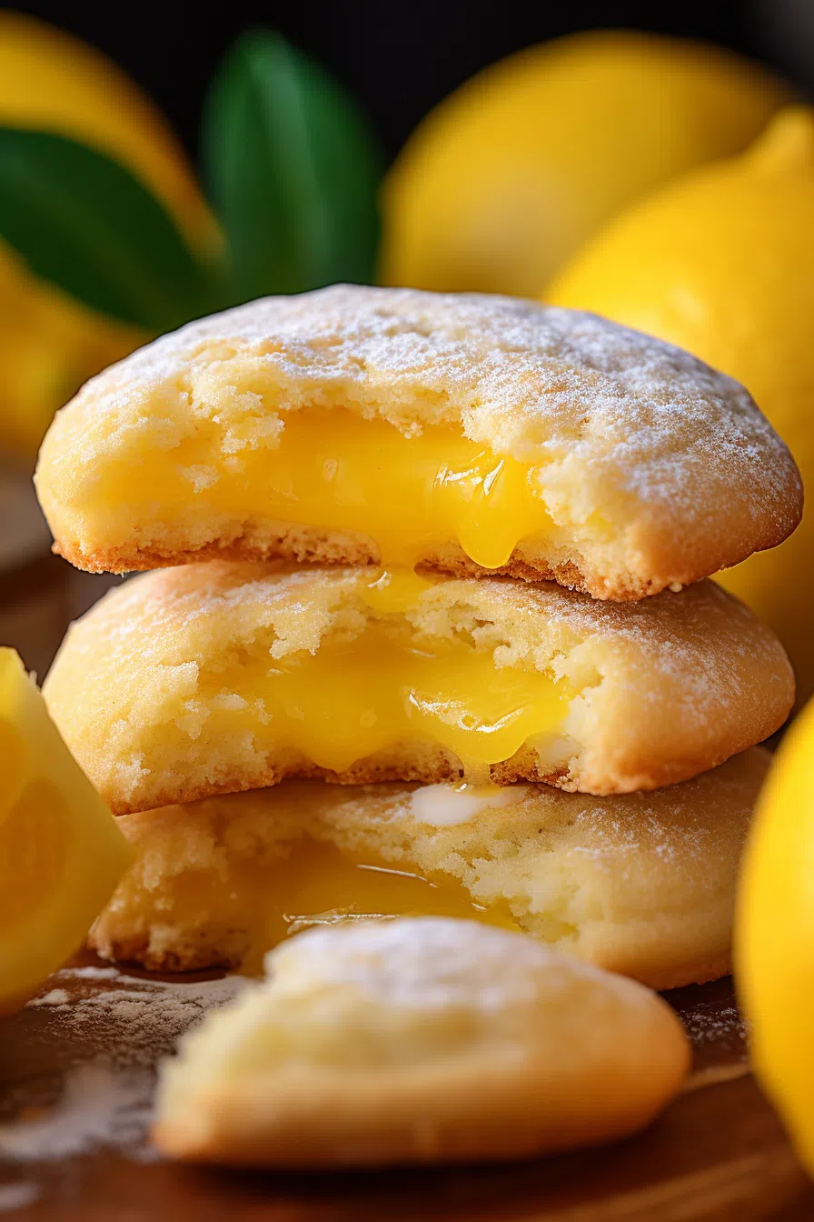 Stuffed Lemon Cookies - homemestic.com