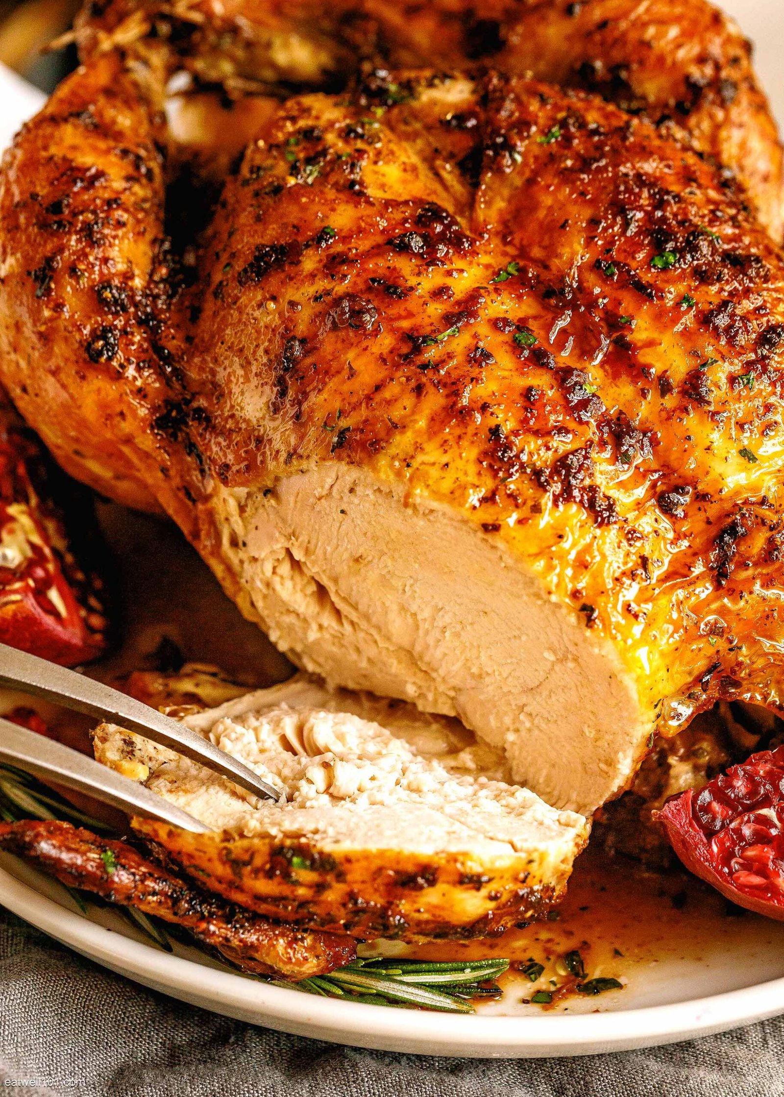 Roasted Chicken with Garlic Herb Butter - homemestic.com