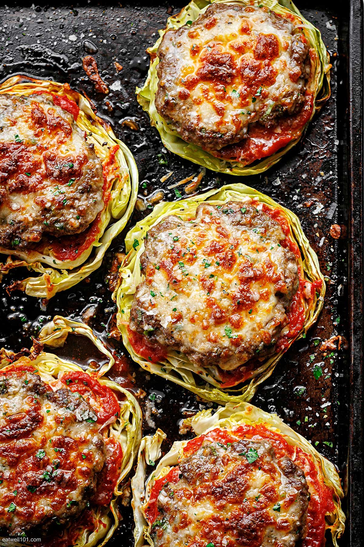Oven-Baked Cabbage Burgers - homemestic.com